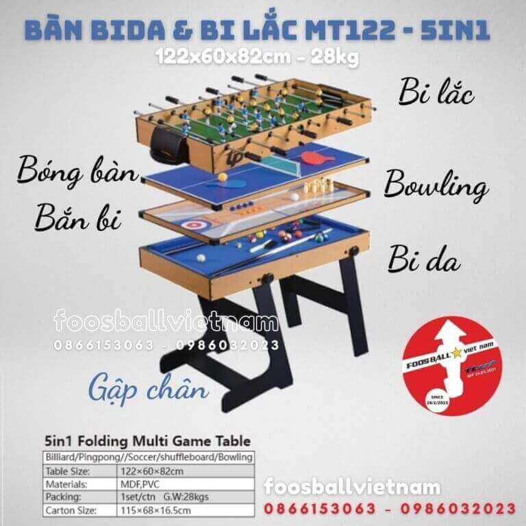 Bàn Bida Mini 1m4 Model 2207 Giá Rẻ, Chân Gập Gọn, Bi Sứ, Vải Nỉ – Đại ...