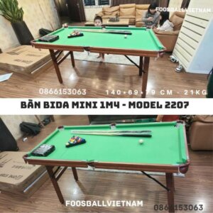 Bàn Bida Mini 1m4 Model 2207 Giá Rẻ, Chân Gập Gọn, Bi Sứ, Vải Nỉ – Đại ...